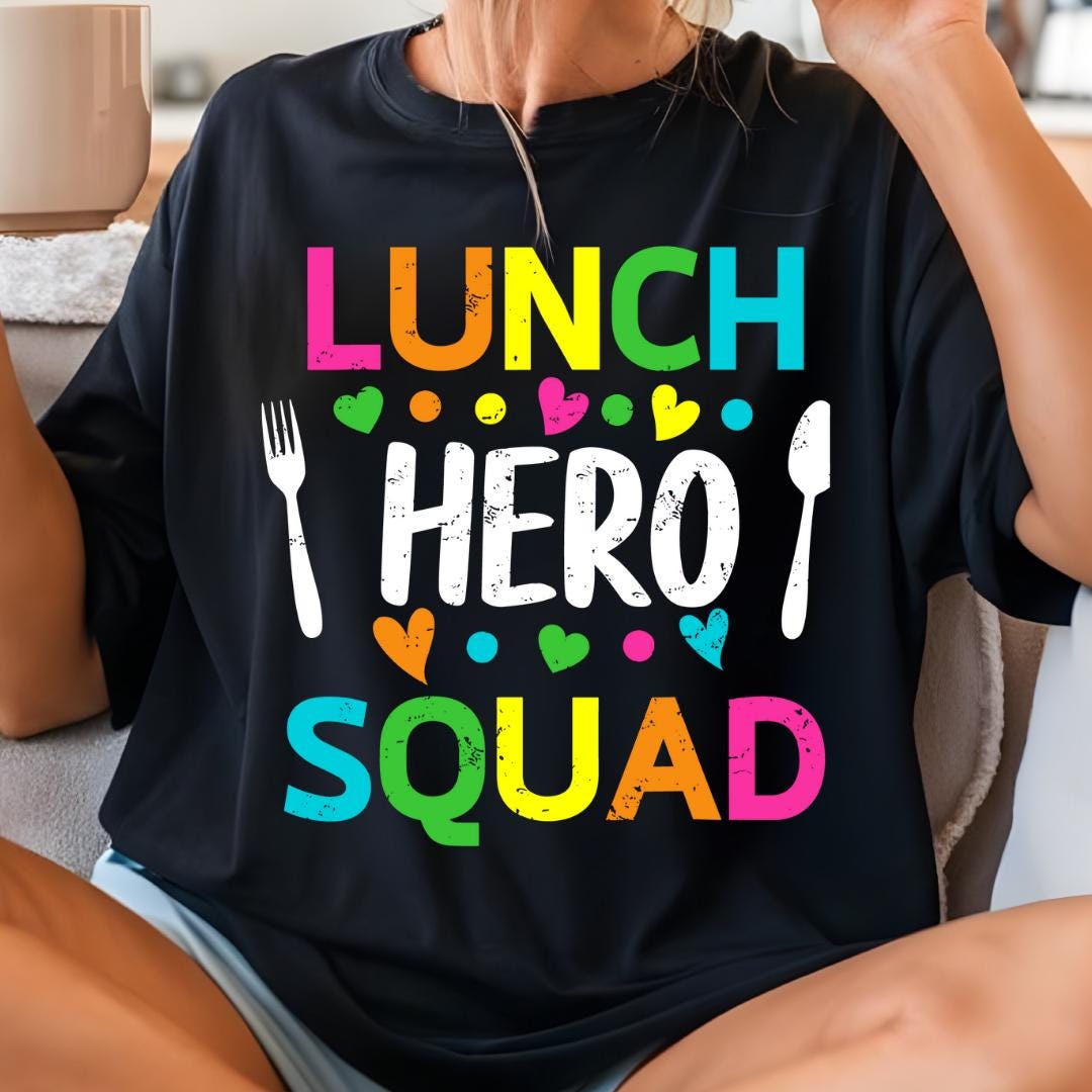 School Lunch Hero Squad Bundle Png Svg, Cafeteria Squad Workers Png ...