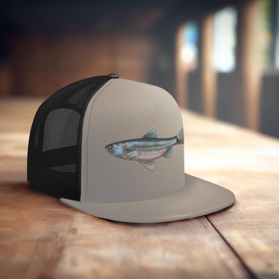 Spottail Shiner Embroidered Trucker Hat - Etsy
