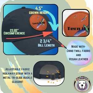 Bird of Prey Talon on Dad Hat With Leather Patch, Charcoal Sketch ...