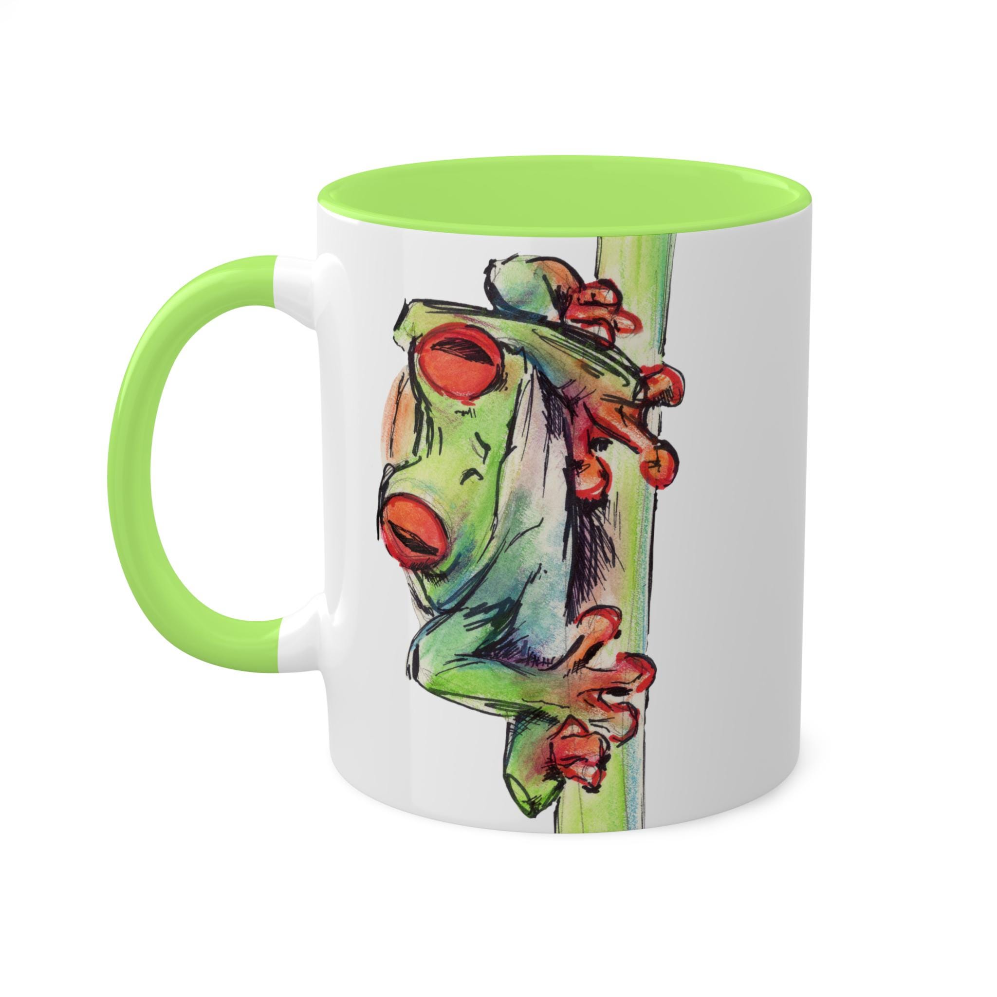 Red-eyed Tree Frog Mug Rainforest Tree Frogs Coffee Cup Gift for Frog ...
