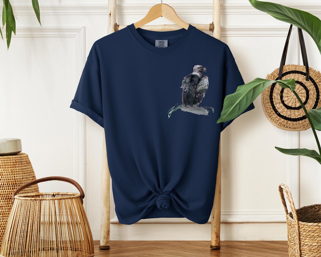 Ruppell's Griffon Vulture Watercolor T-shirt, Bird Art Tee, Altitude ...