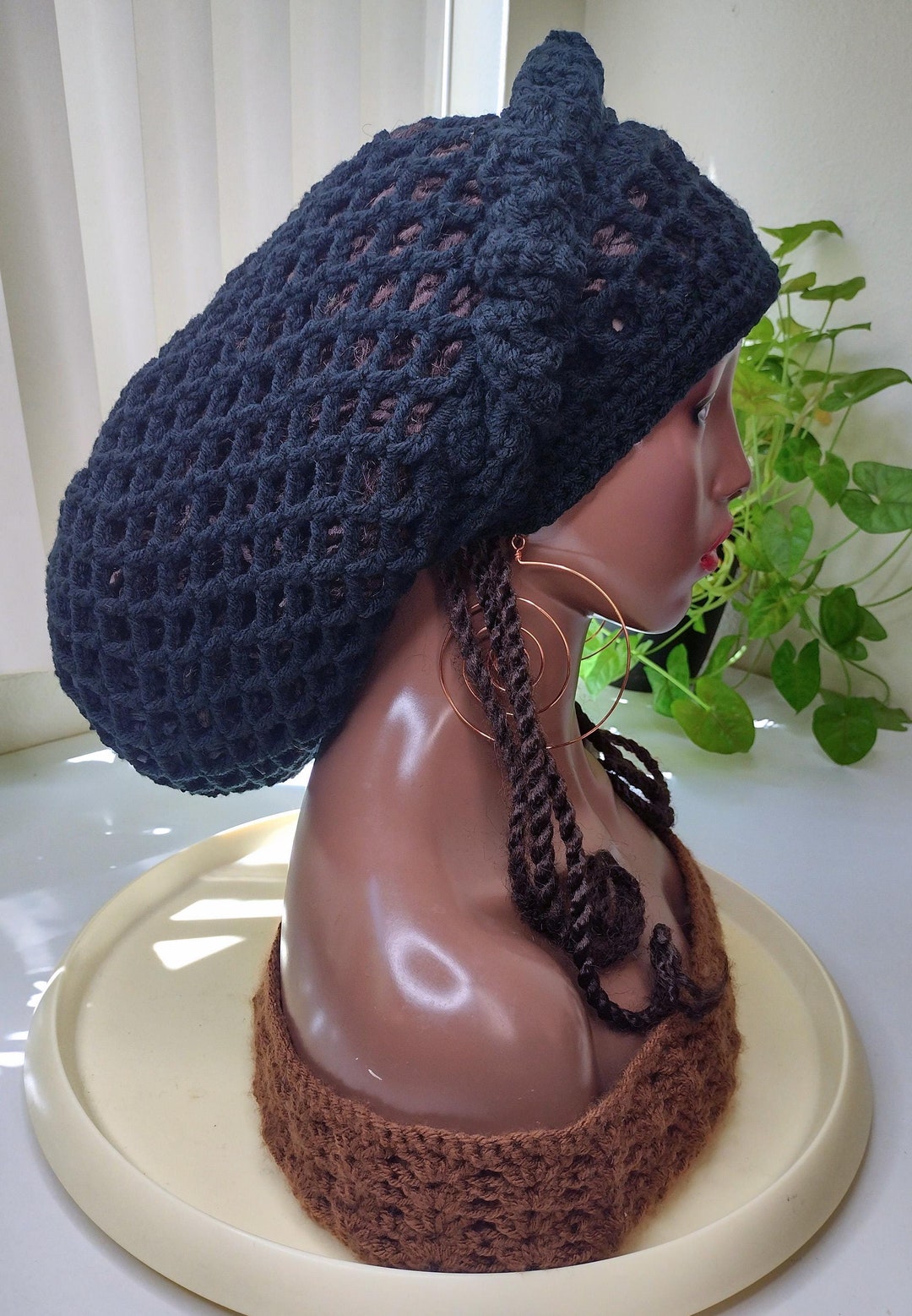 Is a Wrap Summer Mesh Head Wrap / 50+ Colors / Dark Brown Black Purple ...