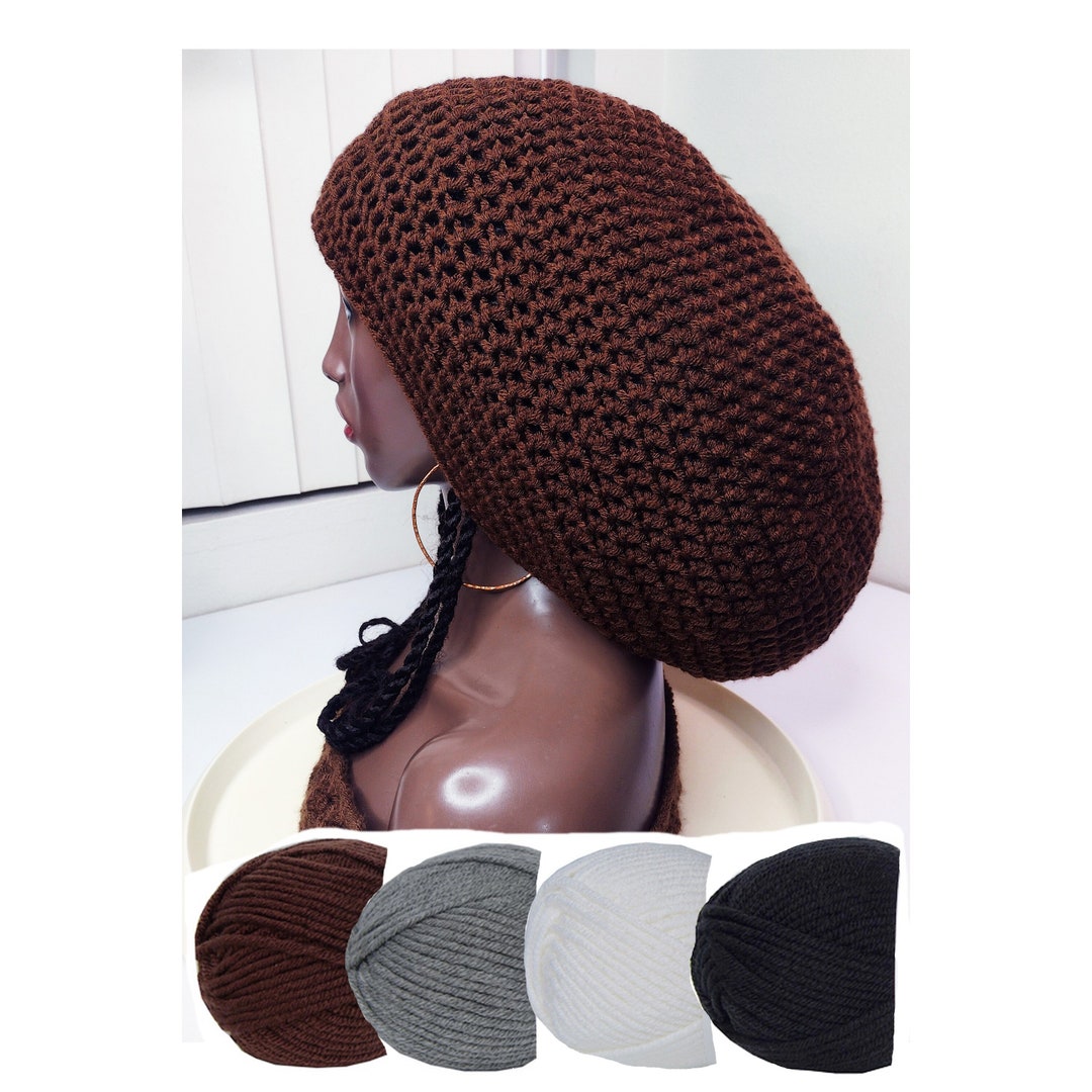 Premium Dark Brown Dome Rasta Tams / Anti-pill / White Gray Black ...