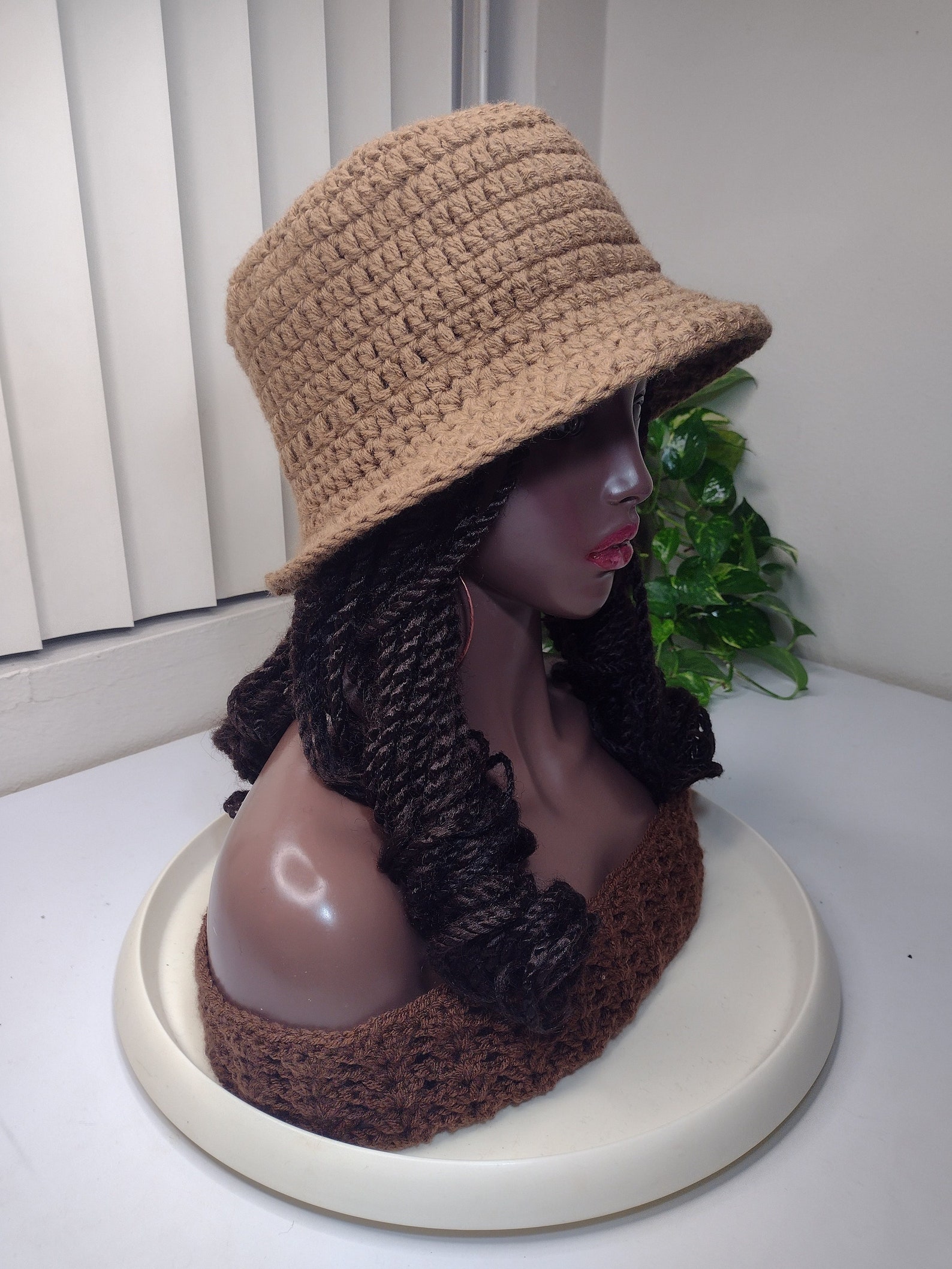 Cafe Brown Bucket Hat / 30 Colors / 70s Hat Bowl Hat Retro M - Etsy