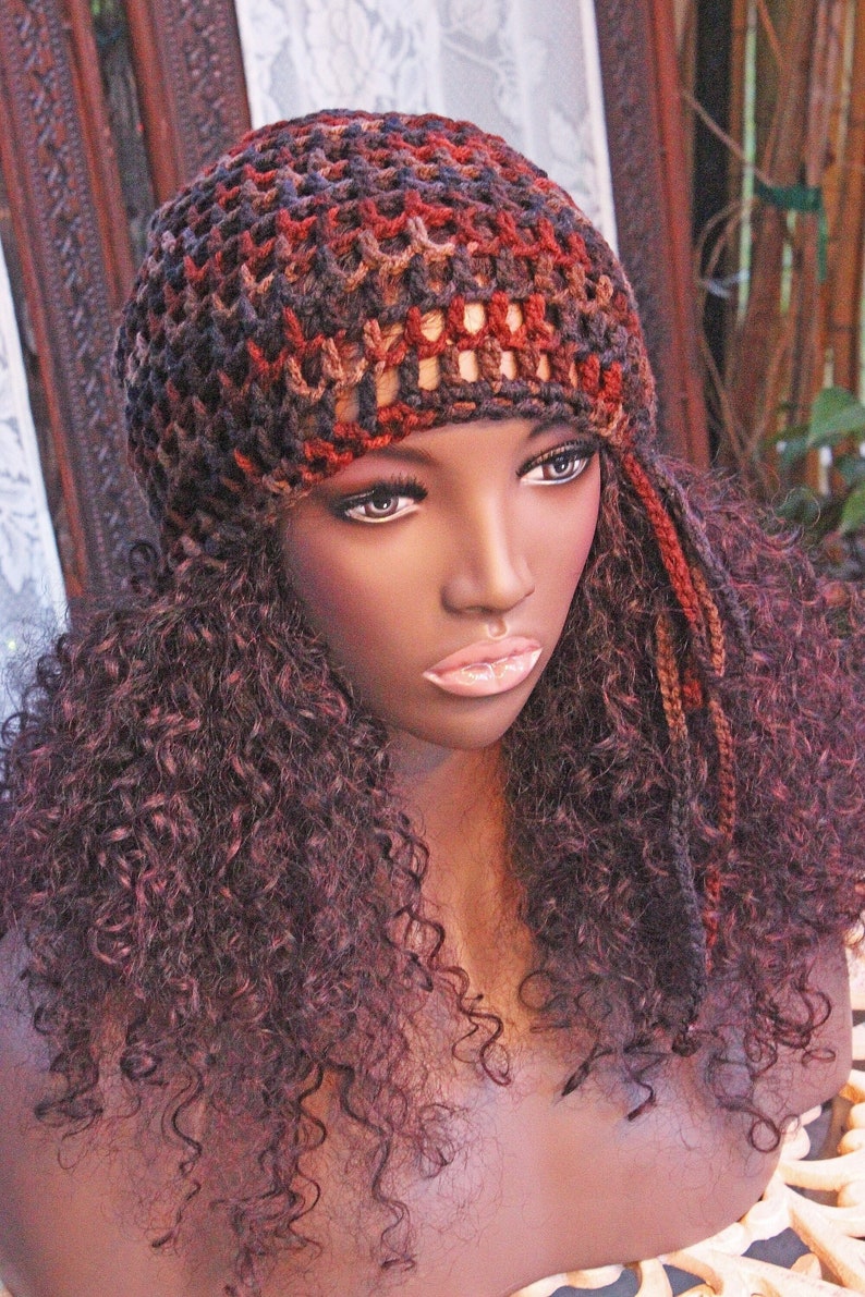 Mesh Net Tam / 30 Colors / Earth Brown / Hair Net Hat Rasta - Etsy