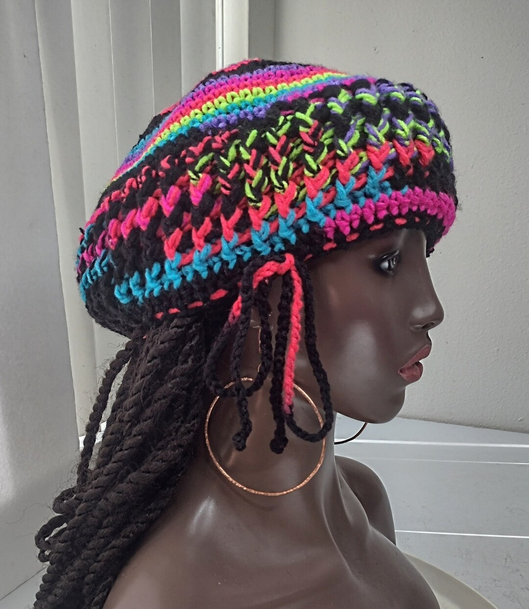 Neon Brights Day Glow Roll Beret / Unisex / Fits Medium to Large M L ...