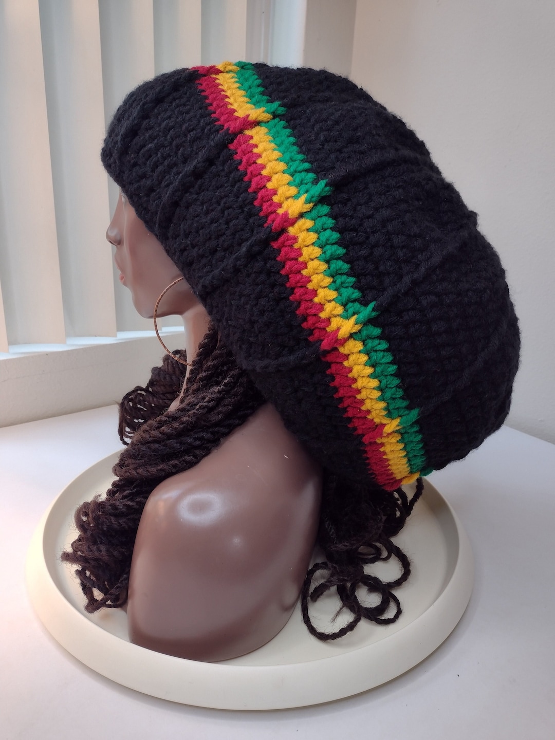 XXL Reggae Pizzazz Rasta Tam Hat / 30 Colors / Extra Large Dreadie XXL ...
