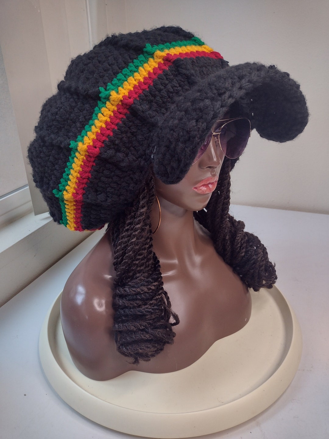 African Reggae L Pizzazz Rasta Hat / Unisex Men's Women's / Extra Large ...