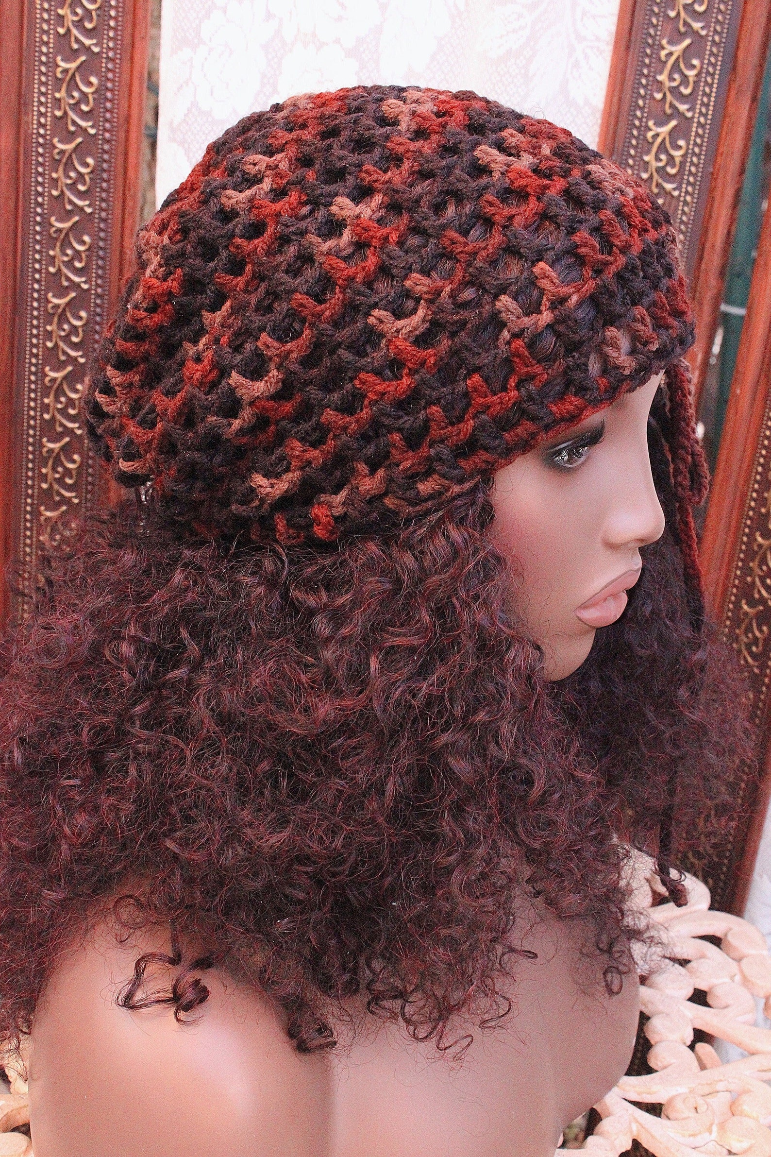Mesh Net Tam / 30 Colors / Earth Brown / Hair Net Hat Rasta - Etsy