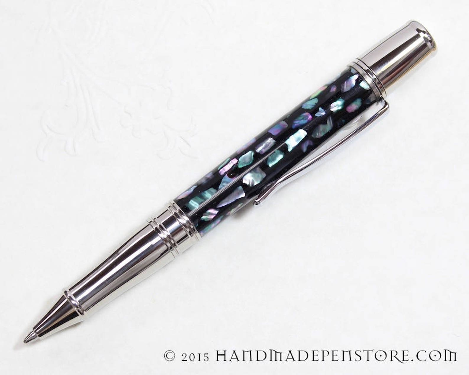 Handmade Sea Shell Acrylic Pen With Stainless Steel in Liberty Style - Etsy