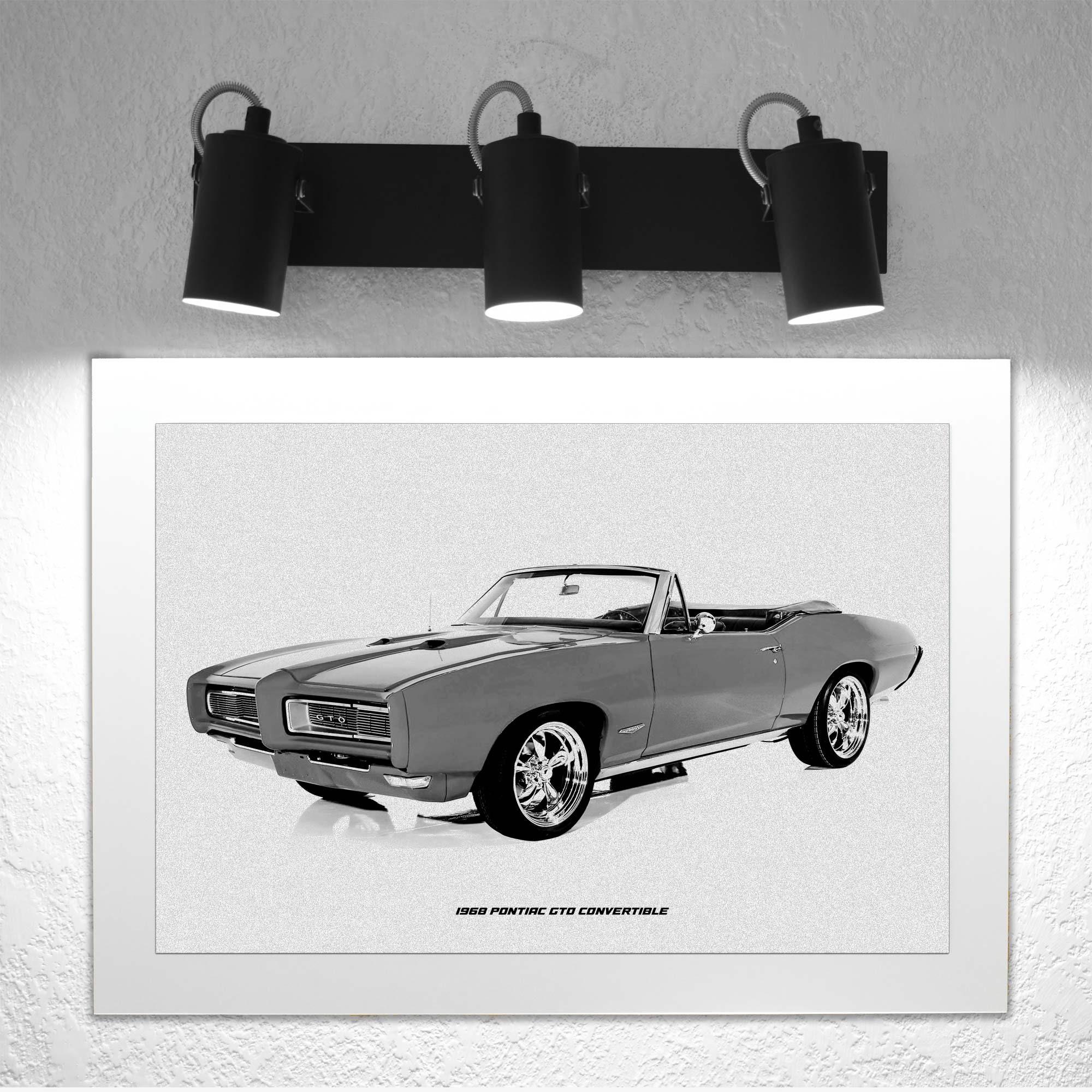 1968 Pontiac GTO Convertible | Print on Metal | Amazing Look | Wood ...