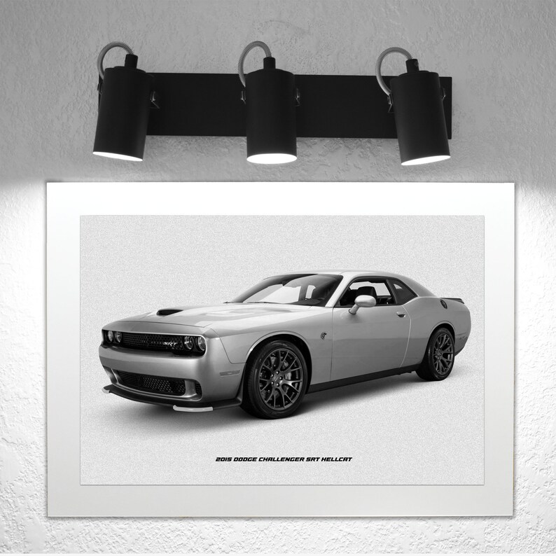 2015 Dodge CHALLENGER SRT HELLCAT | Print on Metal | Amazing Look ...