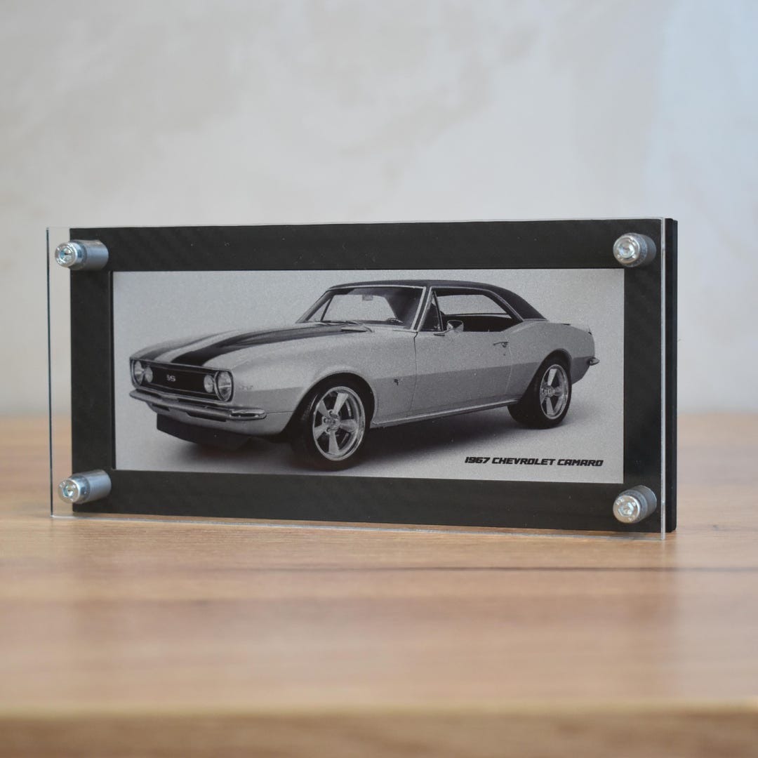 1967 Chevrolet Camaro Handmade Desk Acrylic Metal Print Display - Etsy