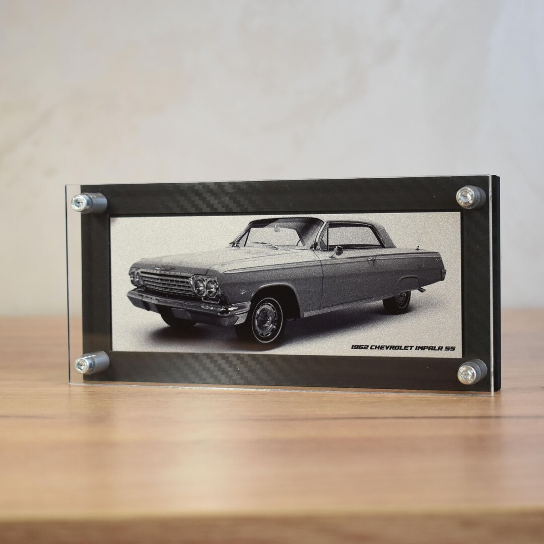 1962 Chevrolet Impala SS Handmade Desk Acrylic Metal Print Display - Etsy