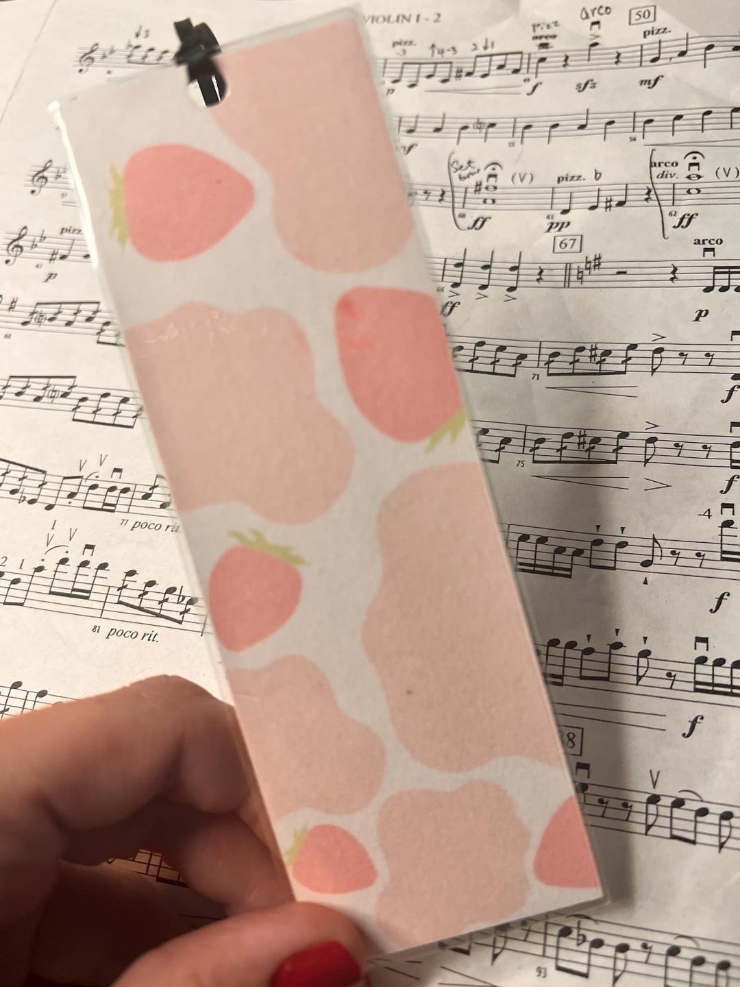 Strawberry Bookmark - Etsy