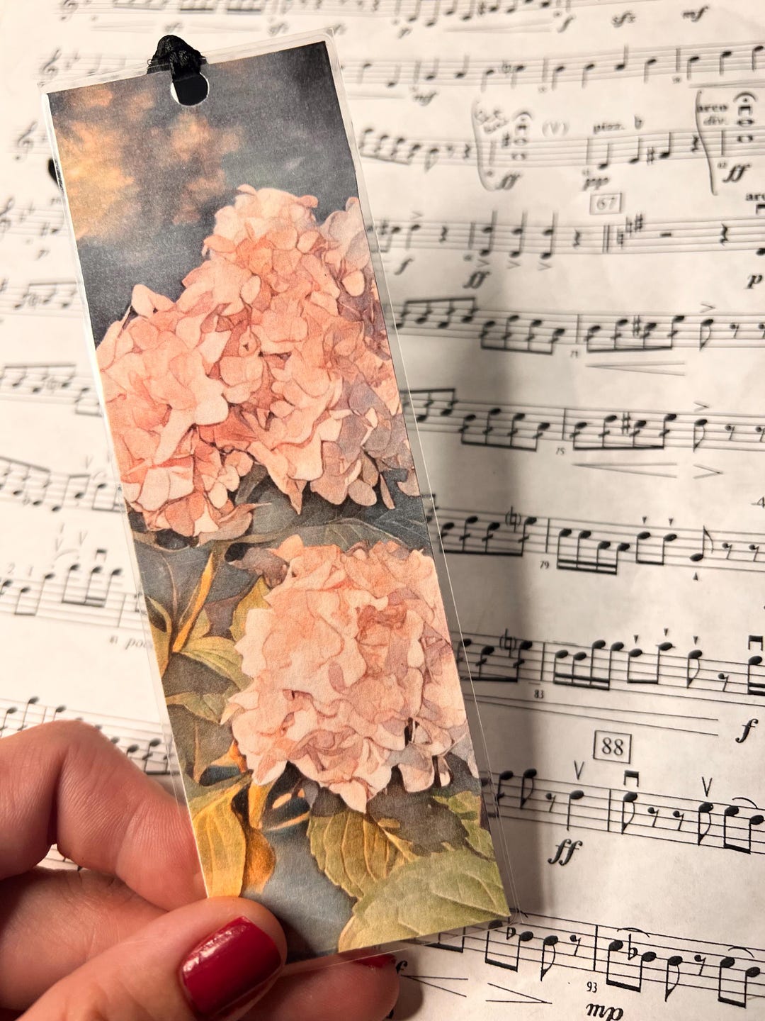 Hydrangea/ Penny Mac Bookmark - Etsy