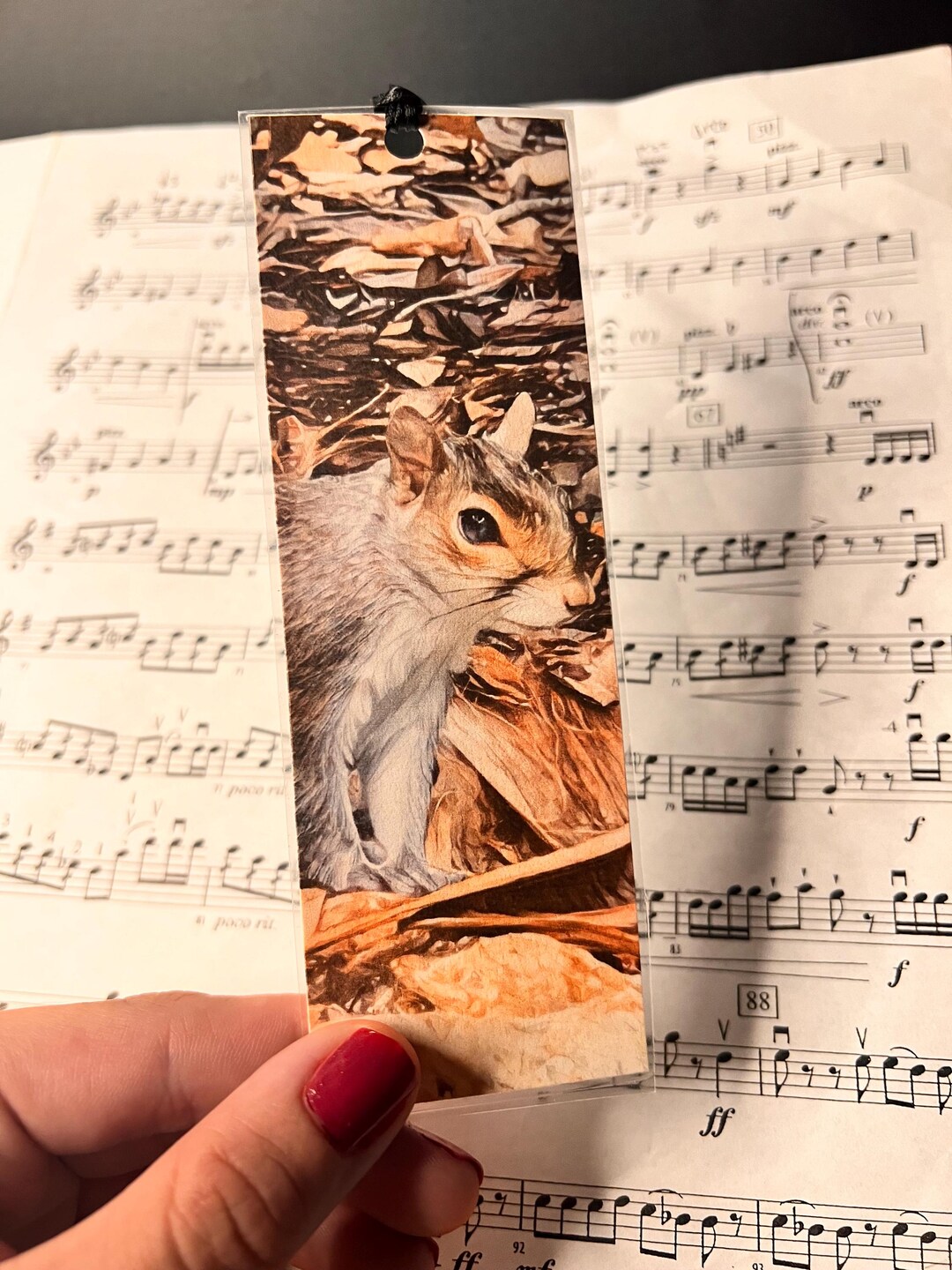 Squirrel Bookmark - Etsy