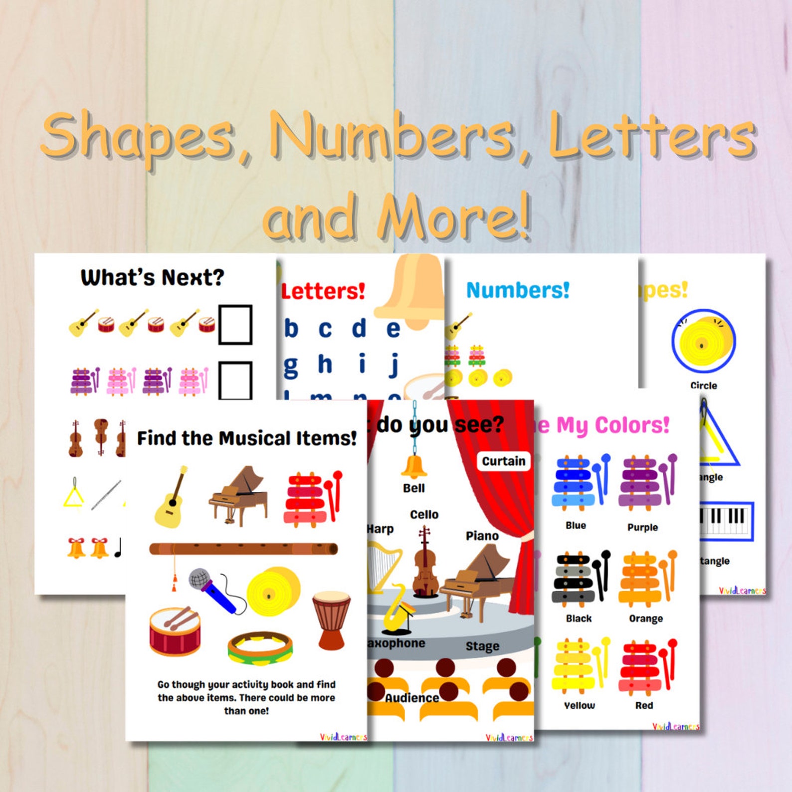 My First Morning Menu Music Theme Activity Book for Gifted Toddlers Age ...