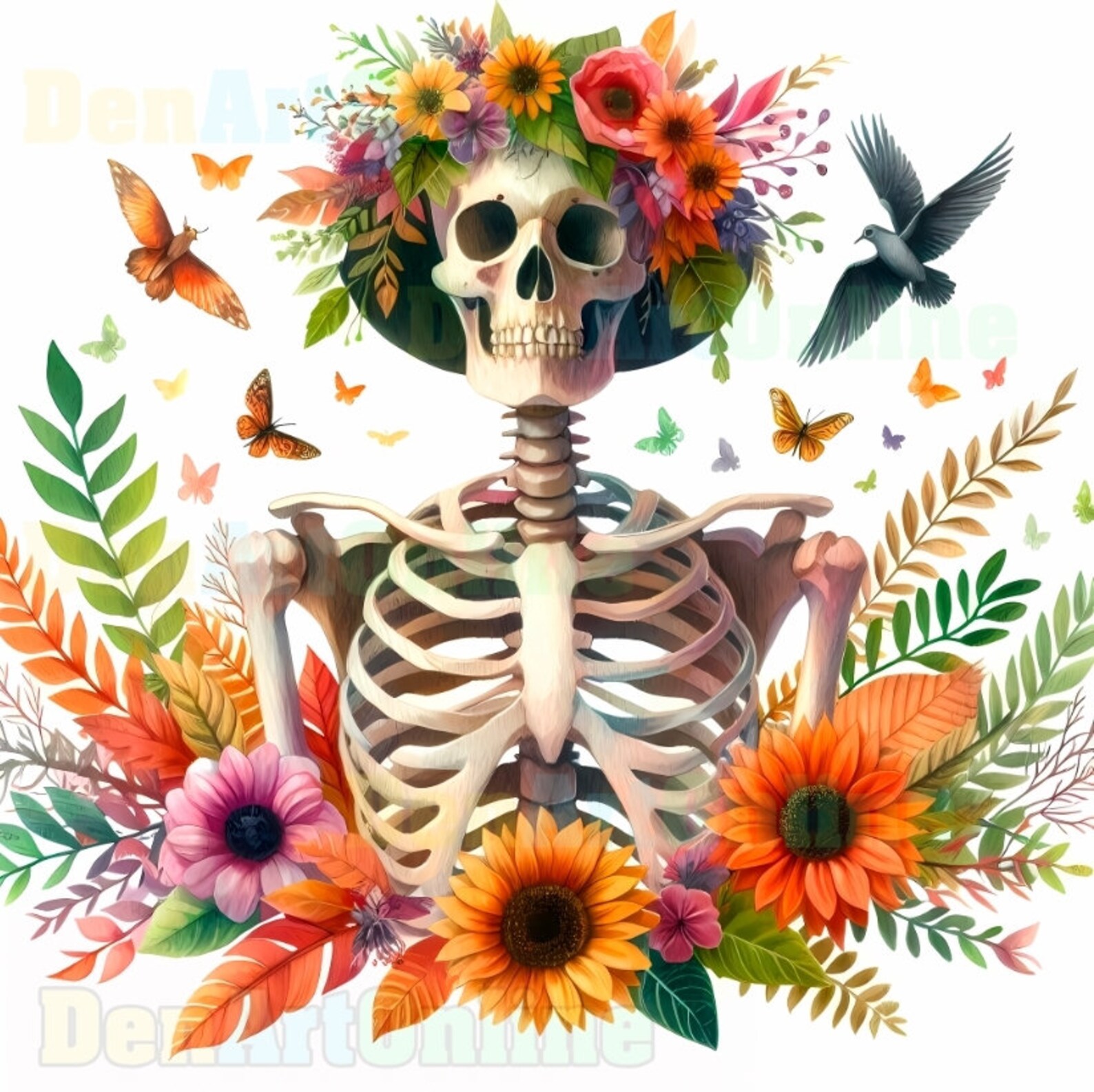 Halloween Skeleton 22 JPG - 300 DPI, Fall, Pumpkin, Spooky Season, the ...