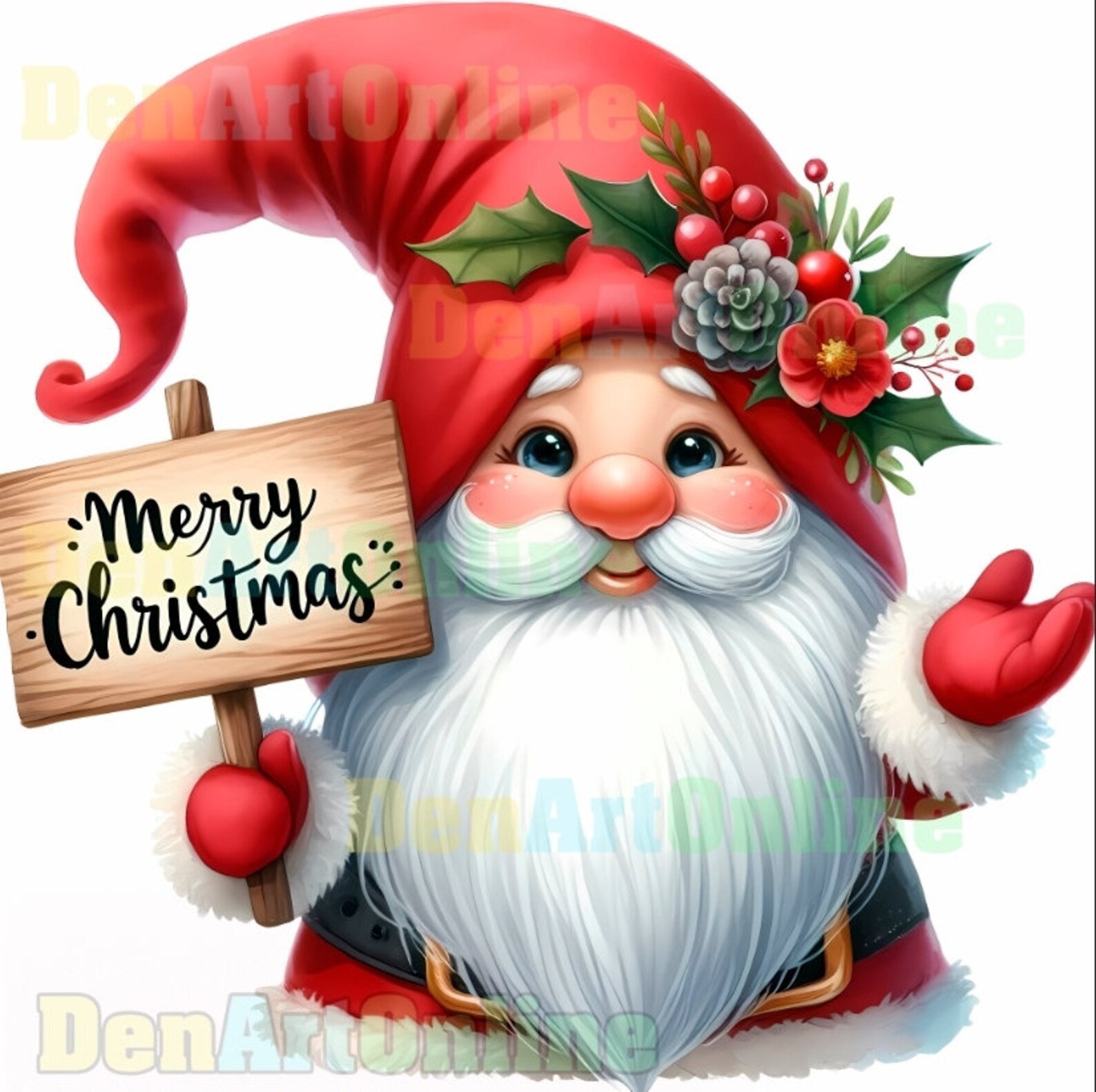 Merry Christmas Gnomes Clipart, 17 High Quality JPG, Snowman Gnomes ...