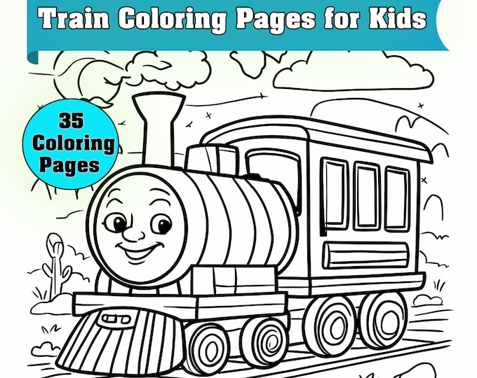 35 Train Coloring Pages for Kids | Printable Train Coloring Sheets for ...
