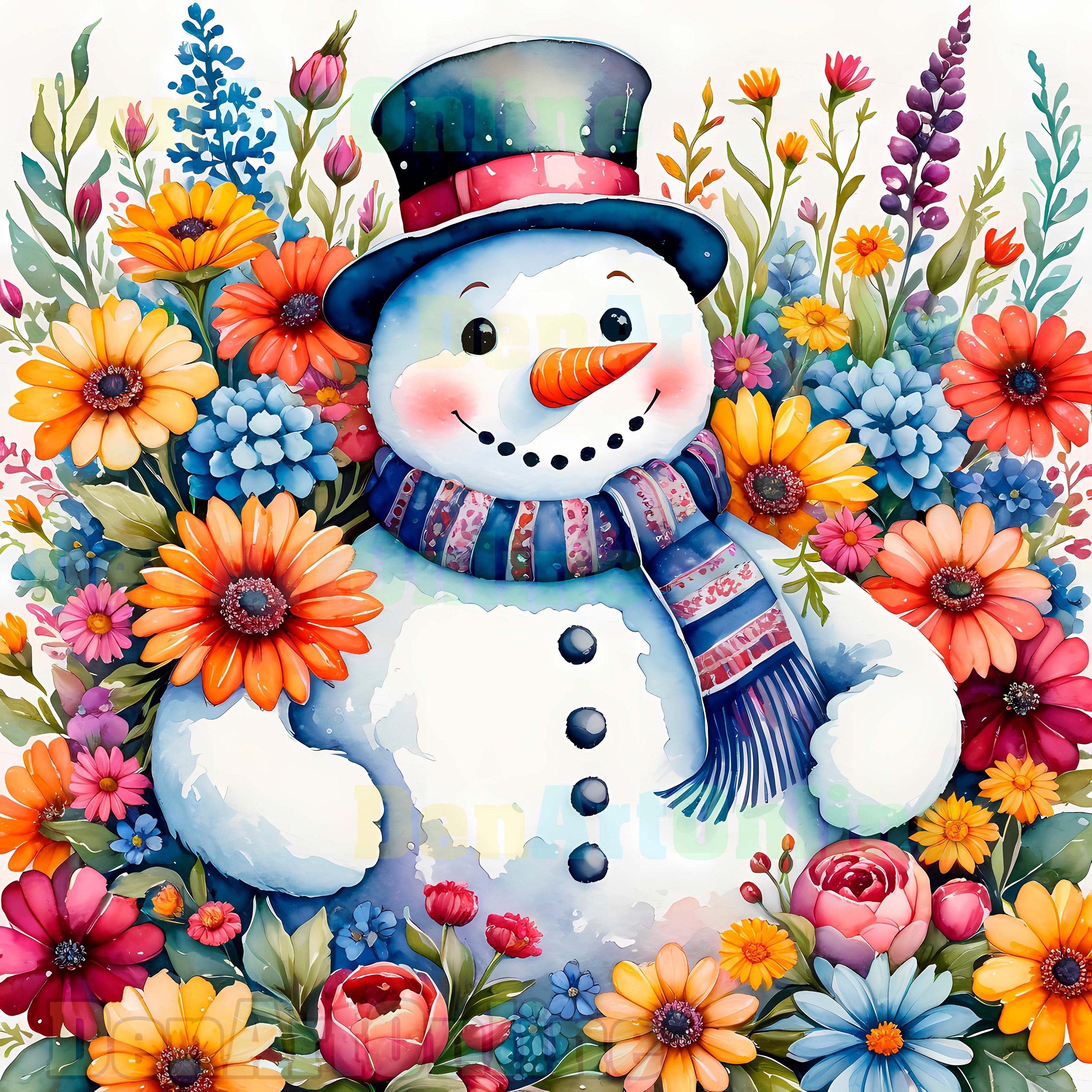 15 Snowman Clipart, Vintage Snowman Clipart, Christmas Clipart ...