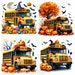 Halloween School Bus 21 Jpgs, Spooky School, Bus Clipart, Halloween ...