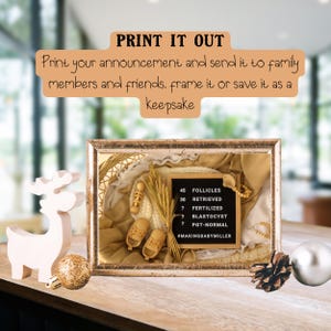 Digital IVF Egg Retrieval Letter Board Template With Embryo Picture ...