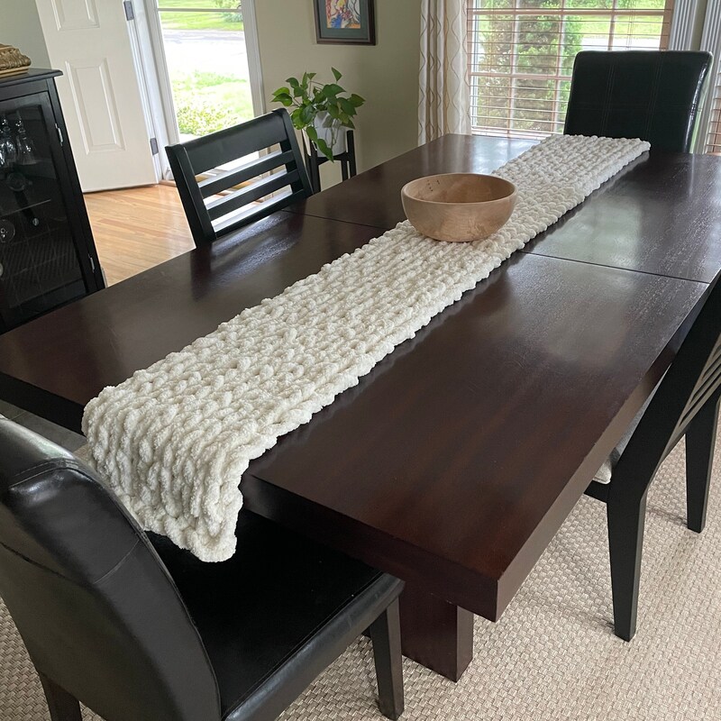 Knit Table Runner - Etsy
