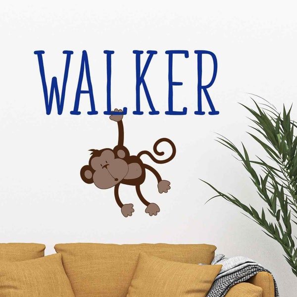 Monkey Wall Decals - Etsy