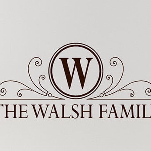 Personalized Wall Decal Family Name and Date Decal Vinyl Wall - Etsy