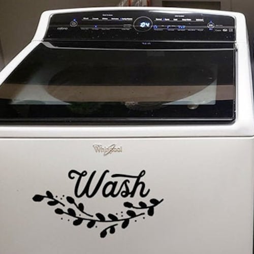 Wash and Dry Decal for Washer and Dryer Set of 2 Decals - Etsy
