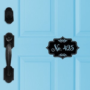 House Number Decal, Office Address Decal, Business Address Decal, Glass ...