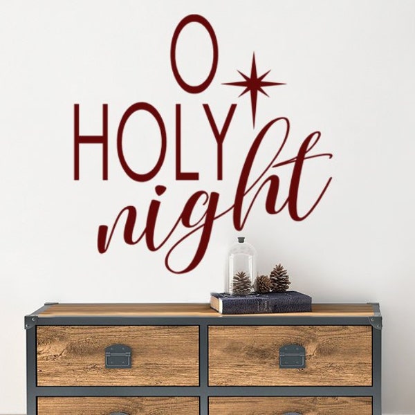 Christmas Religious Wall Decal - Etsy