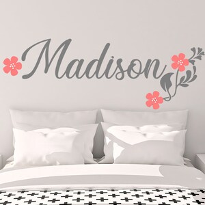 Name Wall Decal Personalized Vinyl Wall Decal Custom Name - Etsy