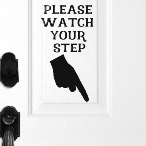 Vintage Mind the Step Sign Old Antique Style Front | Etsy