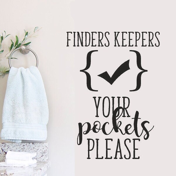 Laundry Room Sign Check Your Pockets - Etsy