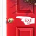 Exit Decal Pointing Finger Exit Office Door Sticker Office - Etsy