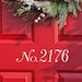 Custom House Numbers, Office Window Decal, Door Numbers, Mailbox ...