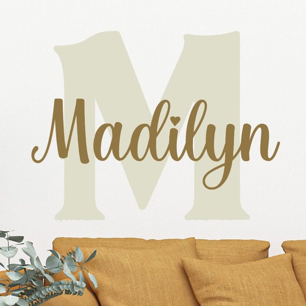 Swirly Name Decal - Etsy