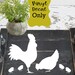 Chicken Vinyl Decal, Rooster and Hen Decal Set With Baby Chicks, Family ...