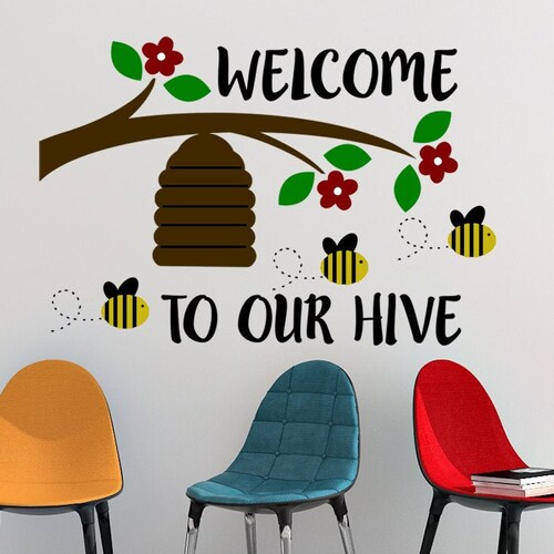 Elementary Classroom Decor Welcome to Our Hive Wall Decal - Etsy