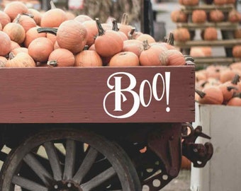 Boo Front Door Decal // Halloween Decor // Halloween Decal // Front ...