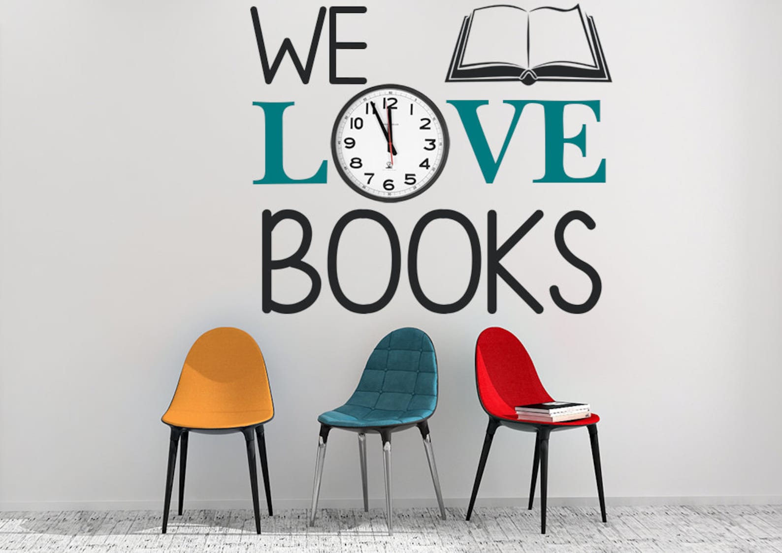 Kids Book Decor, Classroom Decorations, Reading Wall Decal, We Love ...