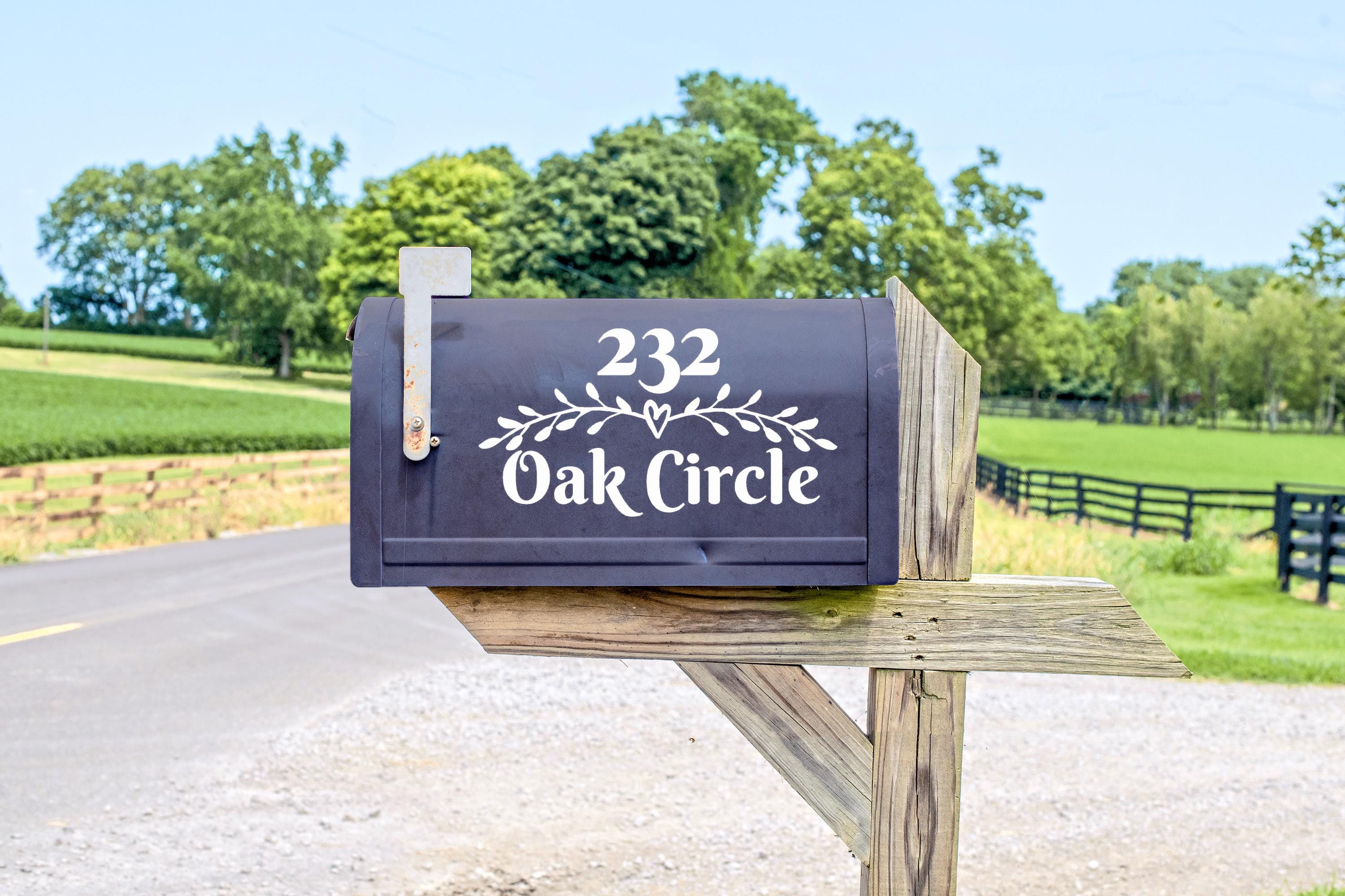 Custom Mailbox Decal Set, Home Address Stickers - Etsy