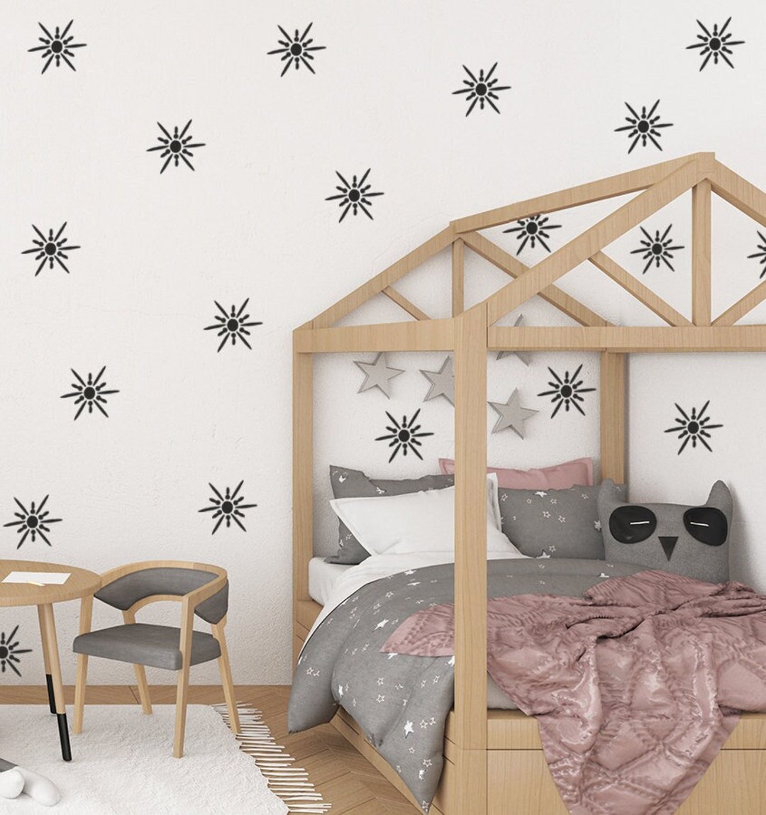 Vintage Atomic Stars Vinyl Wall Decal Sticker Set of 72 Vintage Retro ...