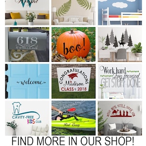 House Number Decal, Office Address Decal, Business Address Decal, Glass ...