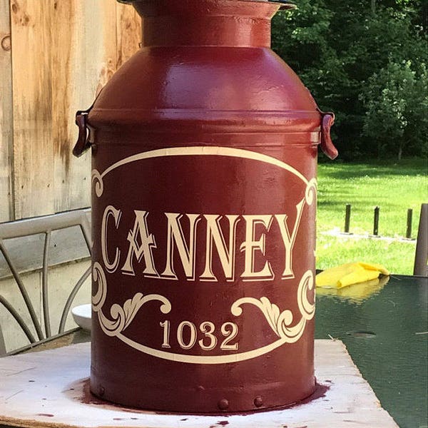 Milk Can Decal - Etsy