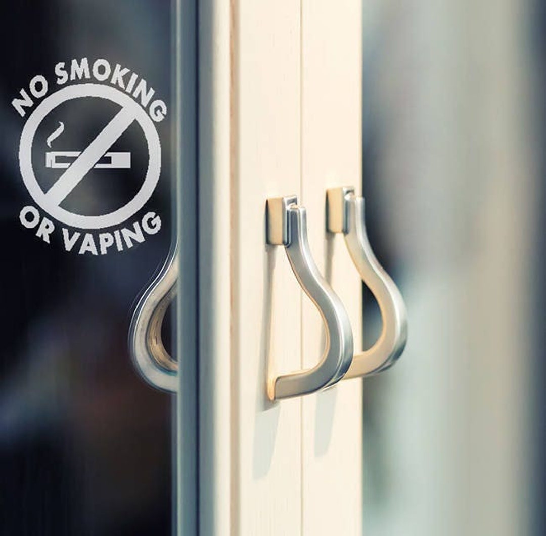 No Smoking, No Vaping, Door Guest Sign No Smoking Store Business Office ...