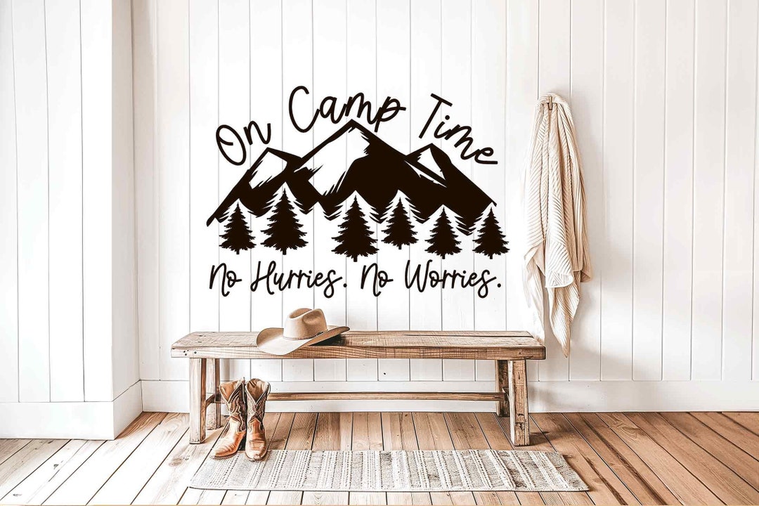 RV Decal | on Camp Time Vinyl Decal Sticker, RV Graphic Decor ...